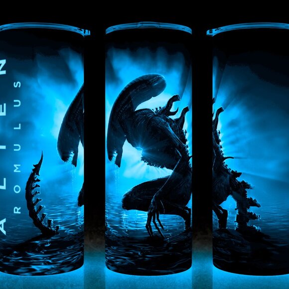 Dining | Glow In The Dark Alien Romulus Xenomorph Horror Cup Mug ...